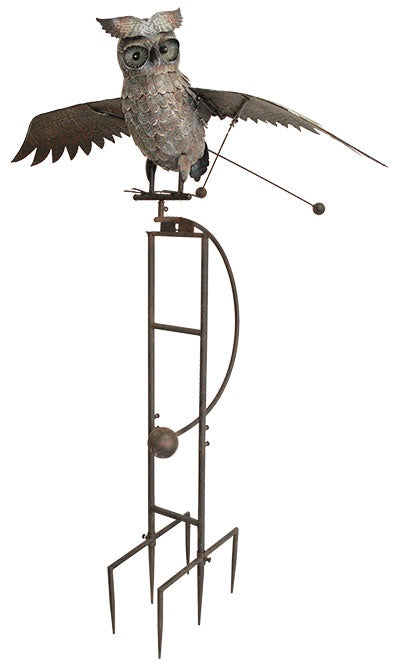 ESD_Metal Owl Rocker Large – Prairie Blossom Nursery